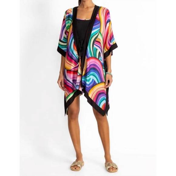 Johnny Was | Swim | New Johnny Was Abel Short Kimono Plus In Abel Multi ...